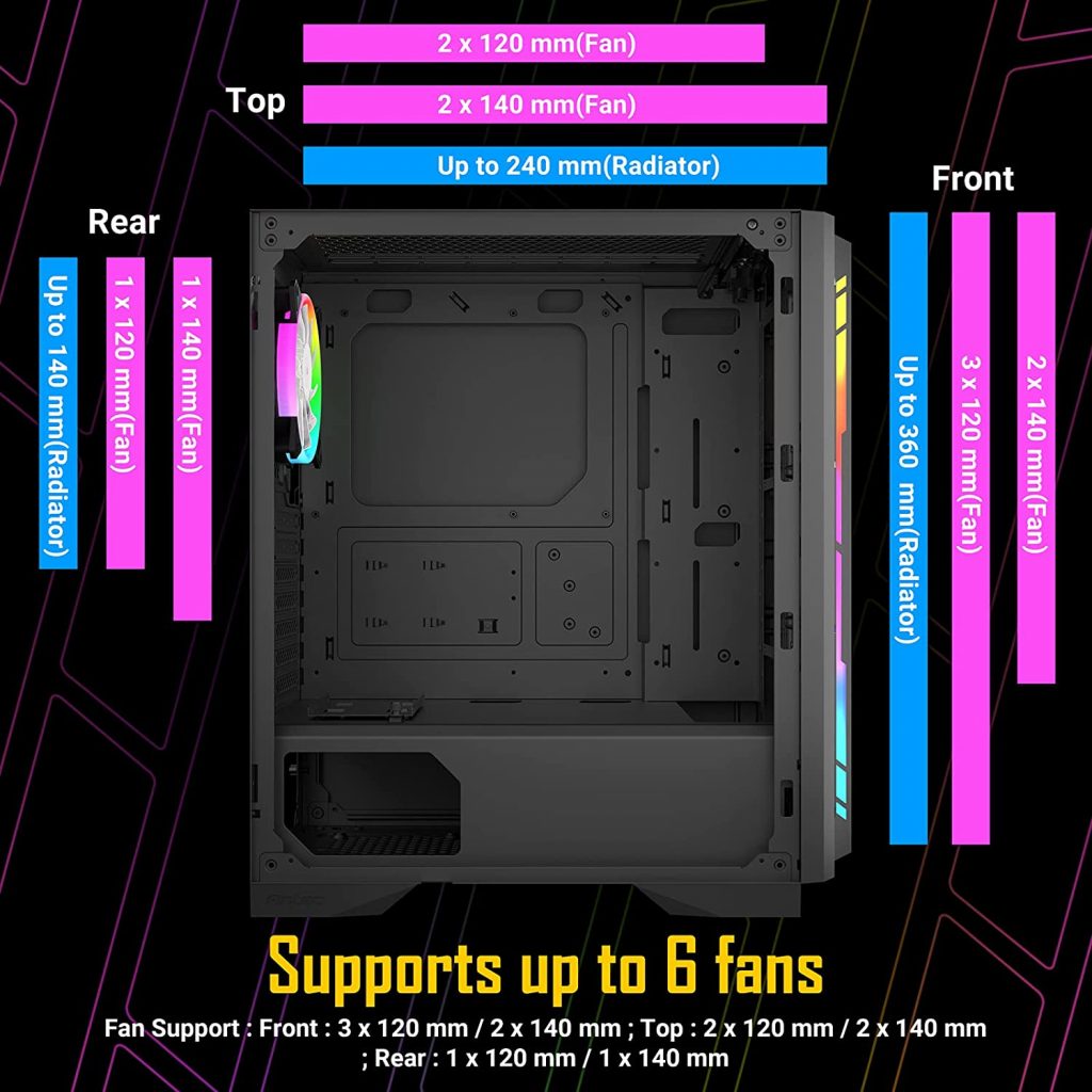 Case Antec NX400 ATX Vidrio templado, 1 Fan ARGB USB 3.0 — Kawaii Store